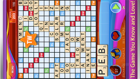 Top 10 Hottest iPhone Games Right Now - Scrabble | Top 10 Hottest ...