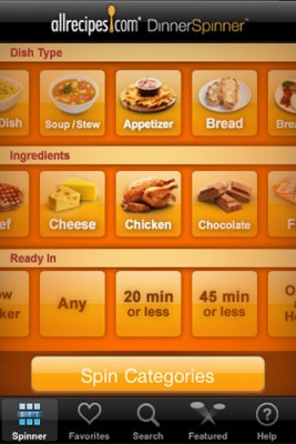 Allrecipes.com Dinner Spinner | 50 Best iPhone Apps 2012 | TIME.com