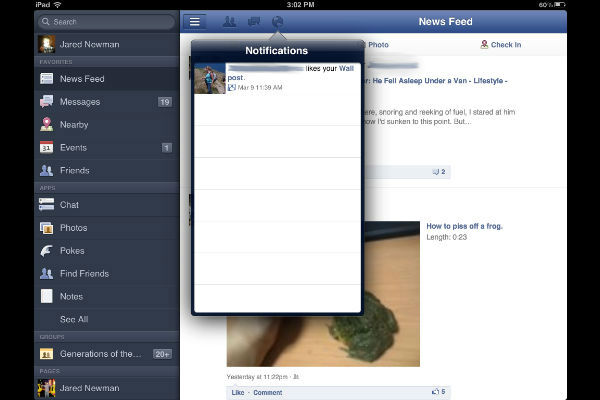 Facebook (Free) | 30 Best Apps for Apple’s New iPad | TIME.com
