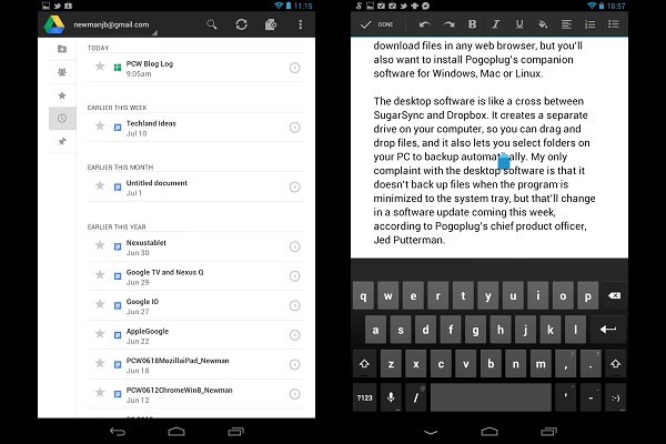 Google Drive | Nexus 7 Niceties: 15 Best Apps for Google’s New 7-Inch ...