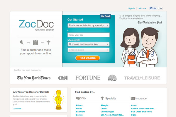 ZocDoc | 50 Best Websites 2012 | TIME.com