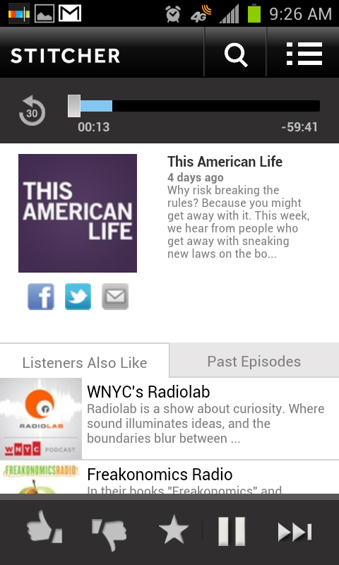 Stitcher Radio | 25 Free Android Apps to Get You Started | TIME.com
