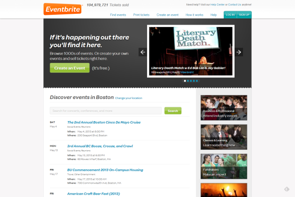 Eventbrite | 50 Best Websites 2013 | TIME.com