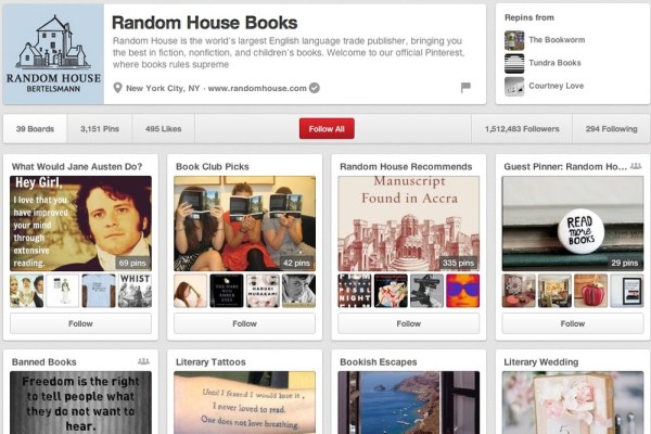 Random House Books | Who to Follow on Pinterest: Top 30 Pinners | TIME.com