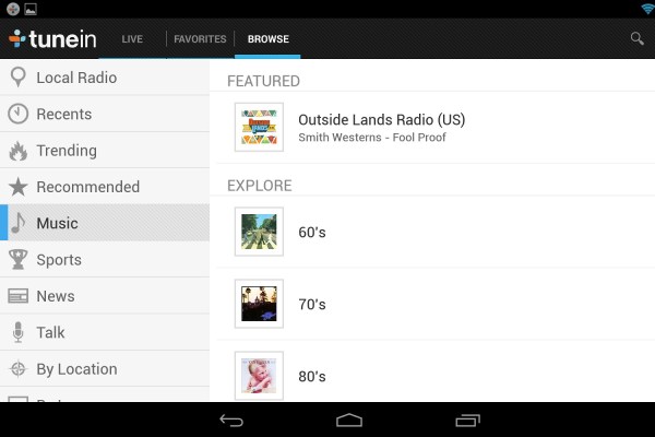 TuneIn | 25 Great-Looking Android Tablet Apps | TIME.com